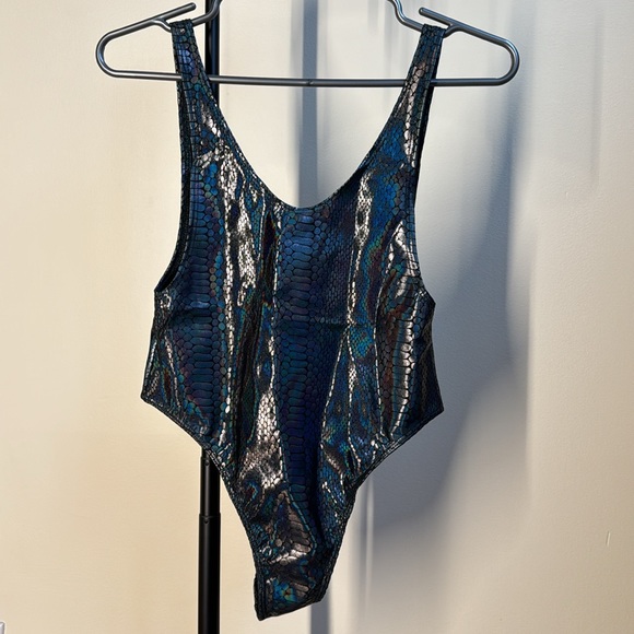 Dolls Kill | Swim | Iridescent Serpent Onepiece Sideboob Swimsuit ...